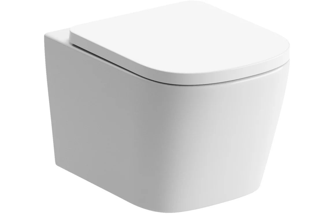TILIA RIMLESS WALL HUNG TOILET & Softclose Seat – Betabathrooms.co.uk